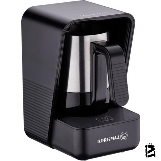 Korkmaz A863 Moderna Siyah Satin Kahve Makinesi - Elden Taksitle